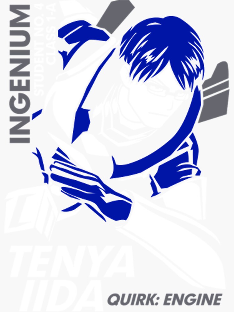 "Boku No Hero Academia Iida Tenya" Sticker for Sale by Zobordenes ...
