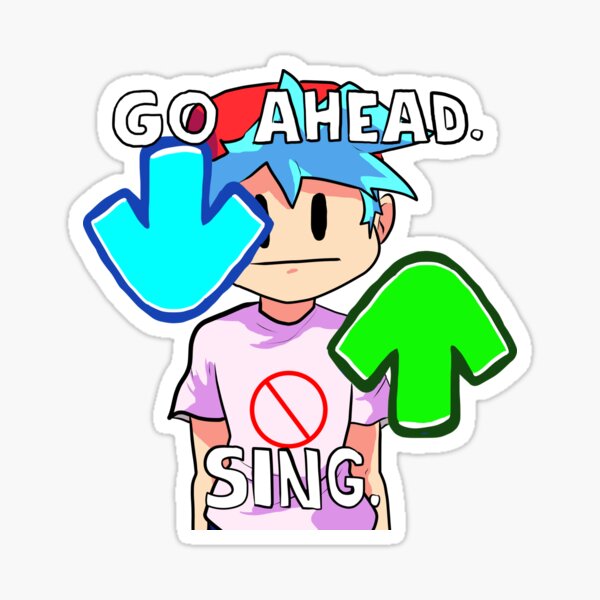 "Friday night funkin meme" Sticker for Sale by Dada2561987 | Redbubble