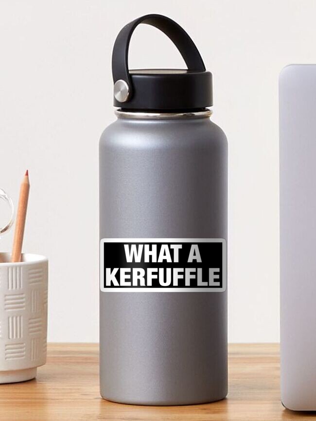 "Kerfuffle" Sticker for Sale by SquiggleChimp | Redbubble