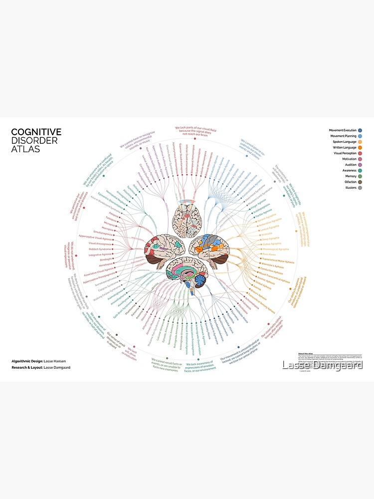 "Cognitive Disorder Atlas - Summarized (Landscape)" Photographic Print ...