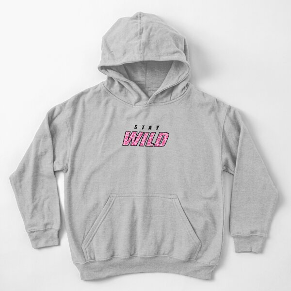 "Stay Wild Merch" Kids Pullover Hoodie for Sale by MAZAX | Redbubble