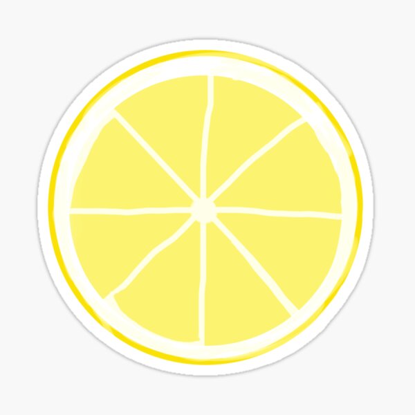 "Lemon slice tropical fruit vsco aesthetic tropical summer" Sticker for ...