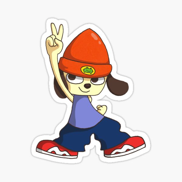"Parappa the rapper" Sticker for Sale by DropsDraws | Redbubble