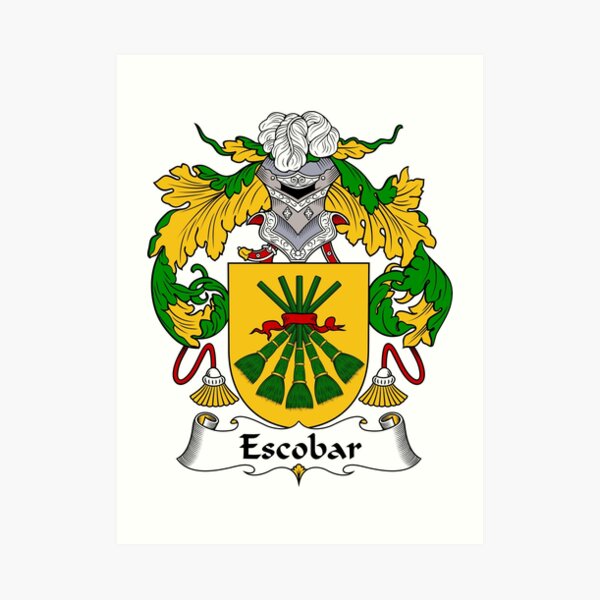 Lámina artística «Escudo de armas Escobar / Escudo de la familia ...
