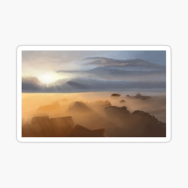 "Sunrise" Sticker for Sale by Mr-shrimp | Redbubble