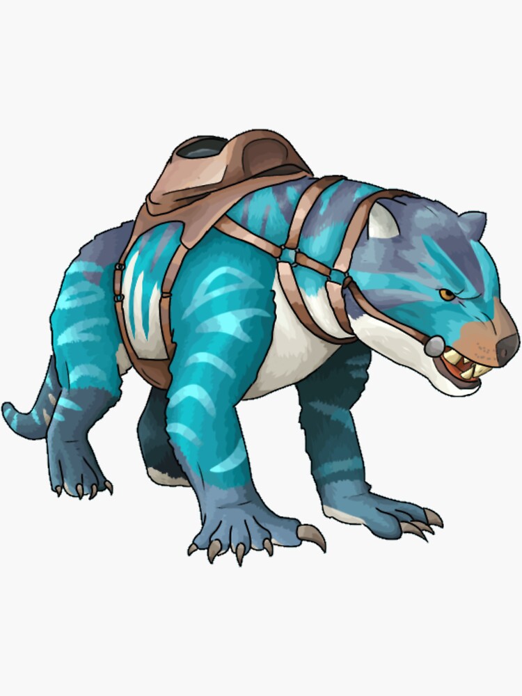 "Blue and purple thyla (transparent)" Sticker by crimsonyss | Redbubble