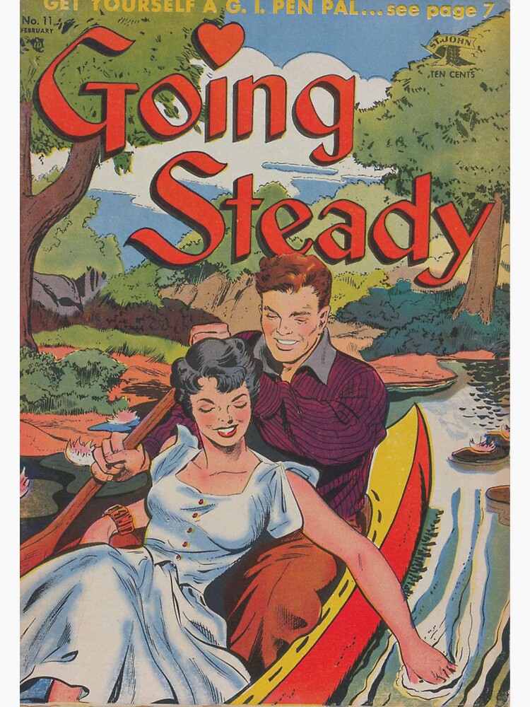 Pegatina «Portada de cómics retro- Cómics románticos» de Twika | Redbubble