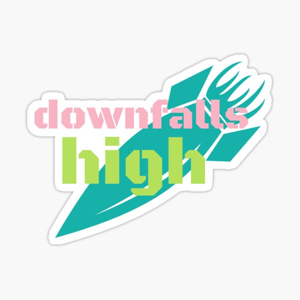 "Downfalls low." Sticker by Shadesanddyes | Redbubble