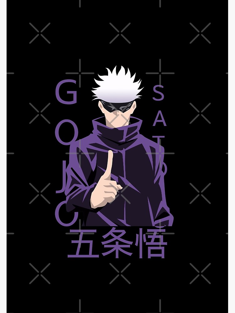 "Gojo Satoru, Jujutsu Tech, Jujutsu Kaisen Sensei" Canvas Print by ...