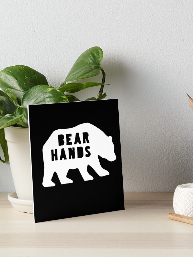 "Bear Hands Band - Logo " Art Board Print for Sale by gsherme42 | Redbubble