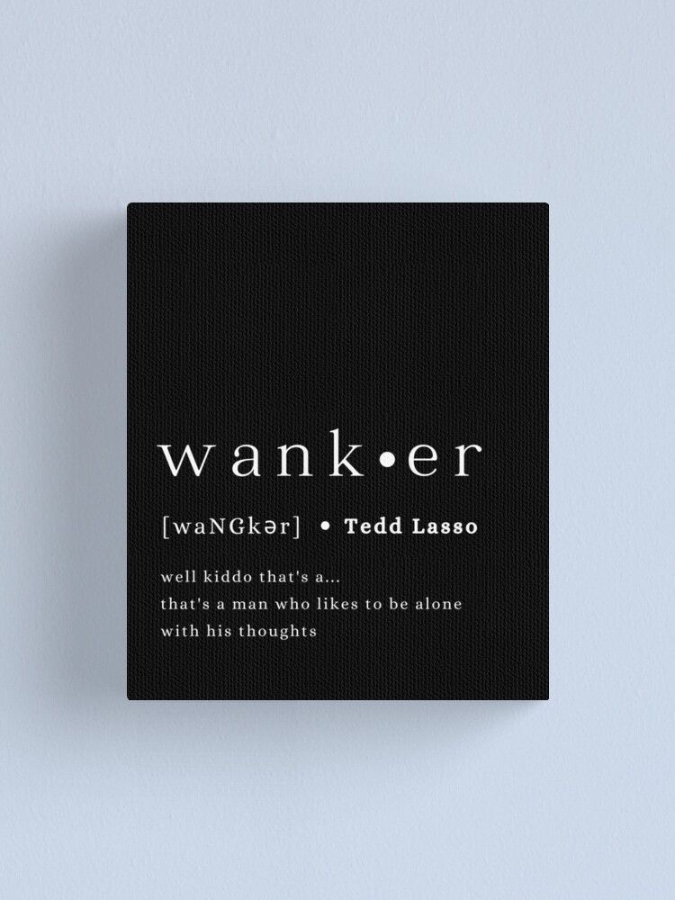 "Wanker definition and pronunciation print typography poster black ...