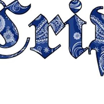 "Crip" Sticker for Sale by TheFatCat | Redbubble