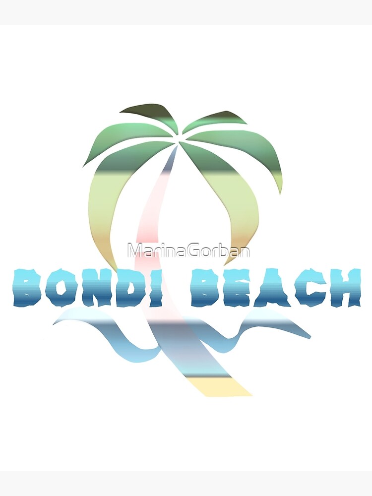 "Bondi Beach Logo" Poster by MarinaGorban | Redbubble