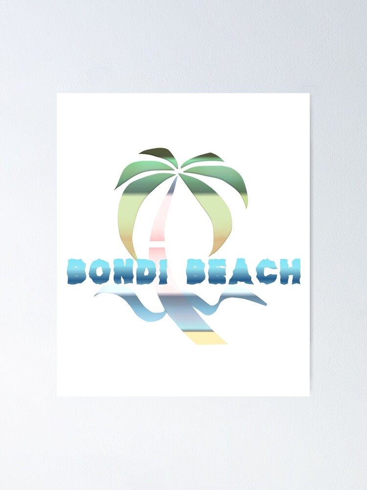 "Bondi Beach Logo" Poster by MarinaGorban | Redbubble