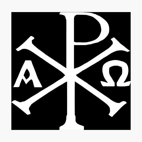 Chi Rho Cross Wall Art | Redbubble