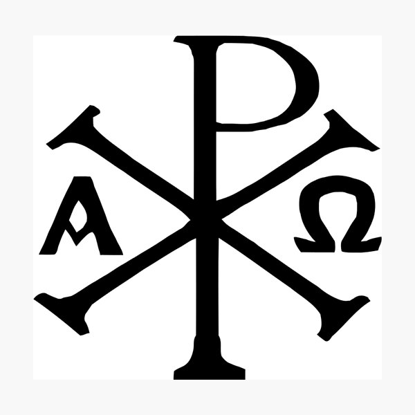 Chi Rho Cross Wall Art | Redbubble