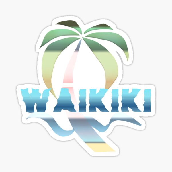 "Waikiki Logo" Sticker by MarinaGorban | Redbubble
