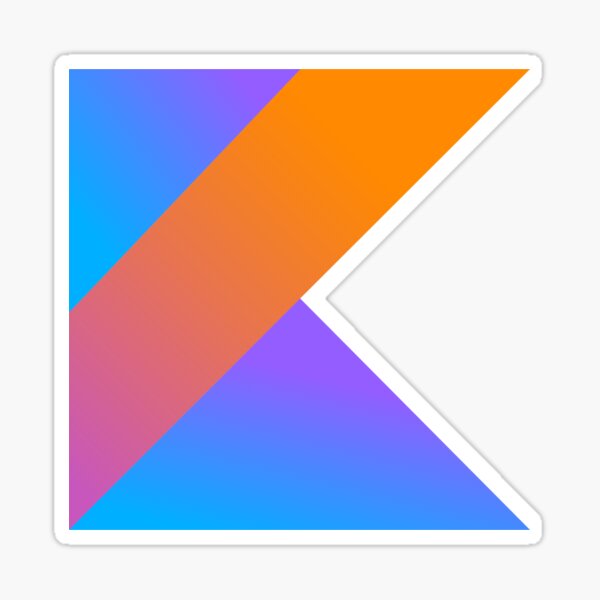 "Official Kotlin logo for Android software developers" Sticker for Sale ...