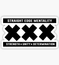 Straight Edge Stickers | Redbubble