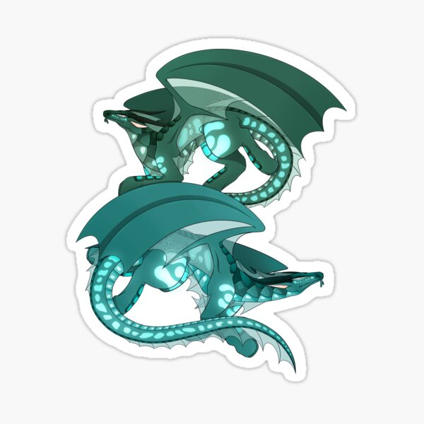 "Wings of Fire - Shark and Moray" Sticker by giratina13 | Redbubble