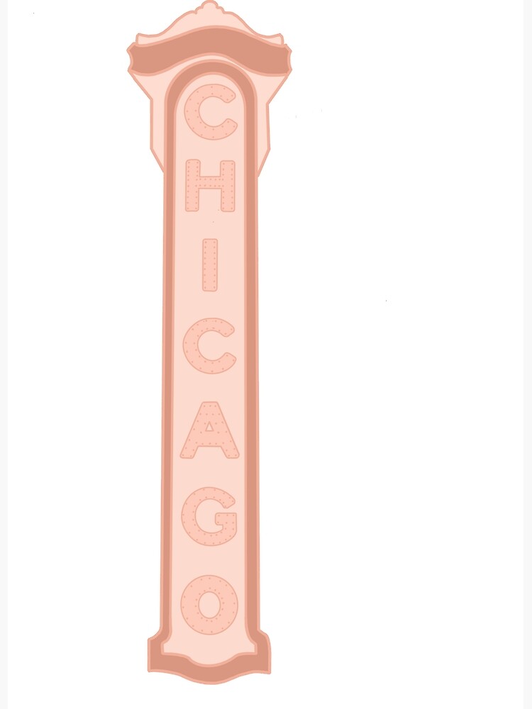 "Pink Chicago Theater Sign Sticker " Photographic Print for Sale by ...