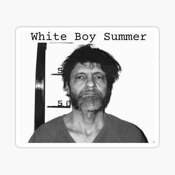 "WHITE BOY SUMMER" Sticker for Sale by PettyPunisher | Redbubble