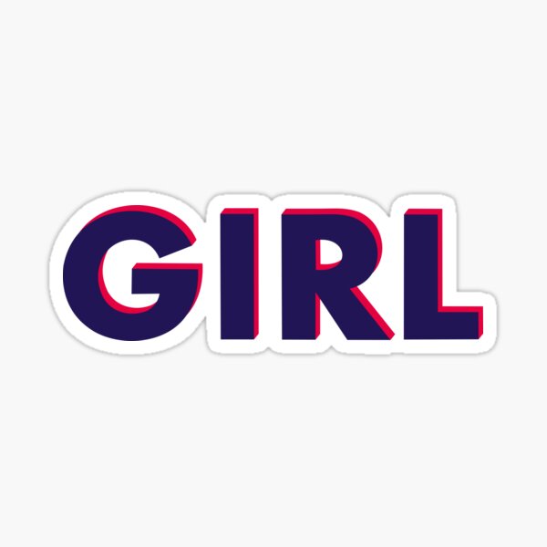 "Girl" Sticker for Sale by sofia244 | Redbubble