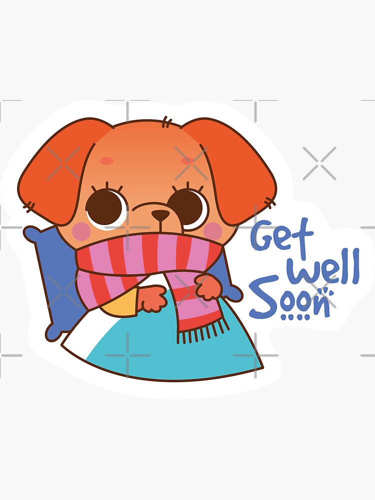 "Get well soon sticker" Sticker by Attiahbros | Redbubble