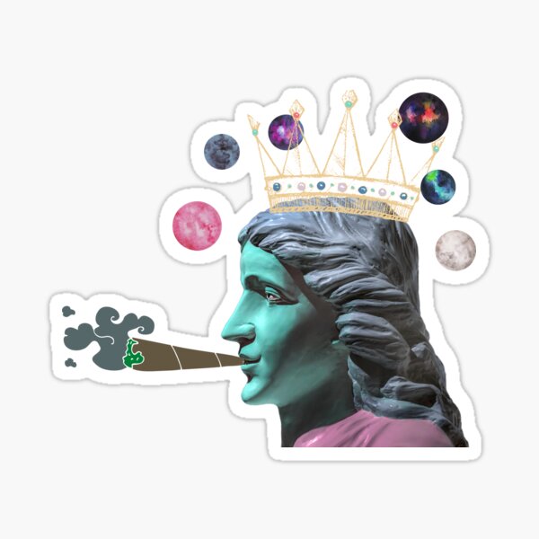 "STONED | Smart Successful Stoner | We Are The Universe" Sticker for ...
