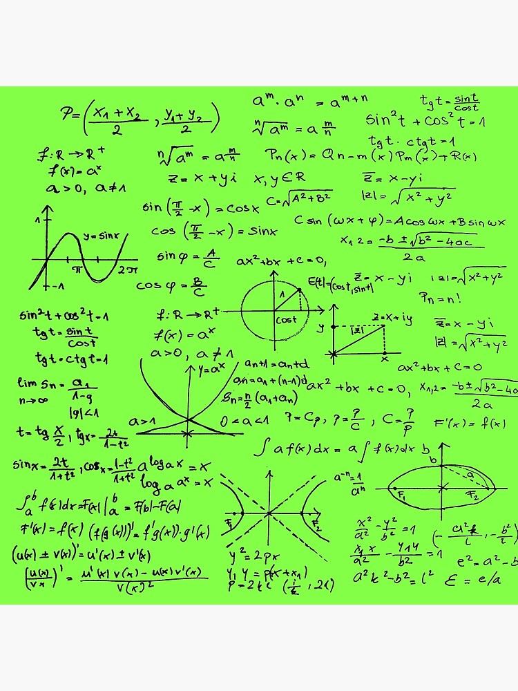 "math equation " Poster by sciencefacts | Redbubble