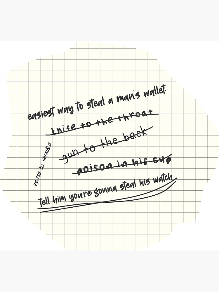 "six of crows quote sticker" Poster for Sale by partumaurora | Redbubble