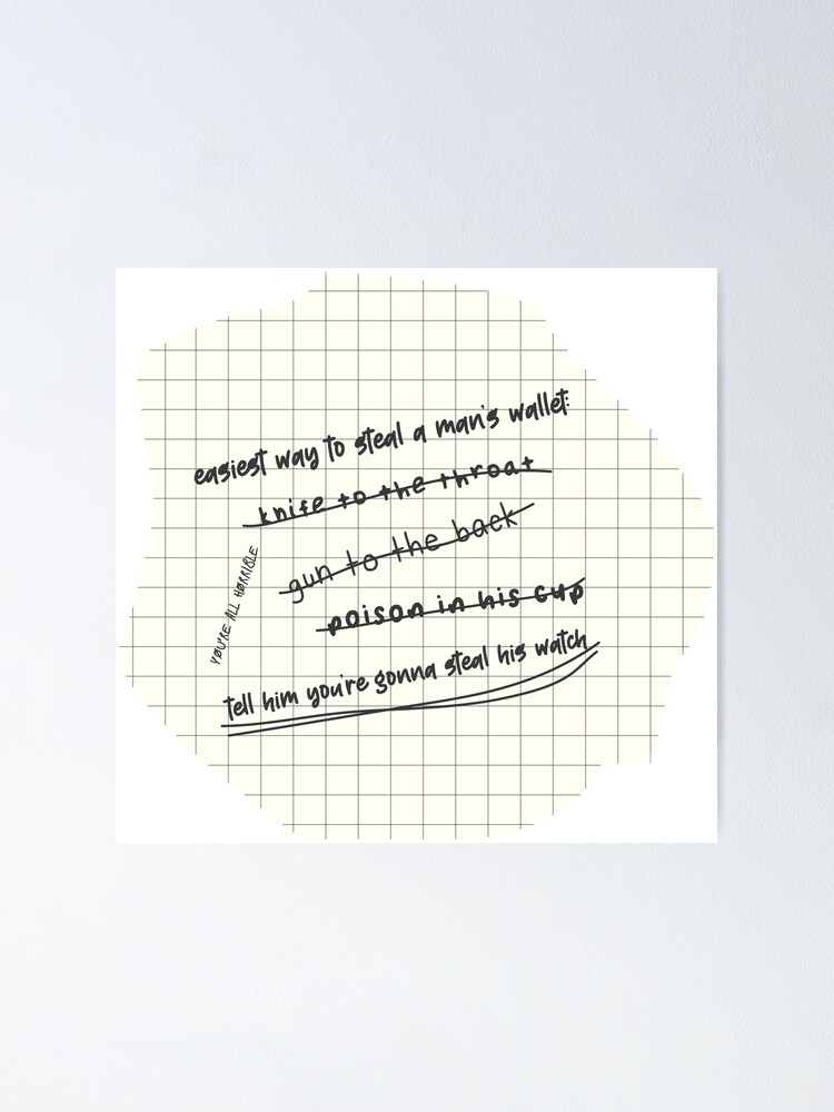 "six of crows quote sticker" Poster for Sale by partumaurora | Redbubble