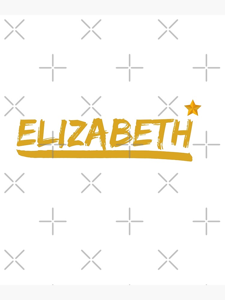 Lámina fotográfica «Diseño de nombre Elizabeth en color dorado con ...