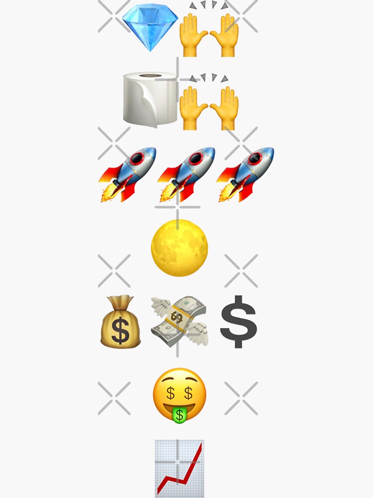 "Reddit Investing Emoji" Sticker for Sale by bubble-steph | Redbubble