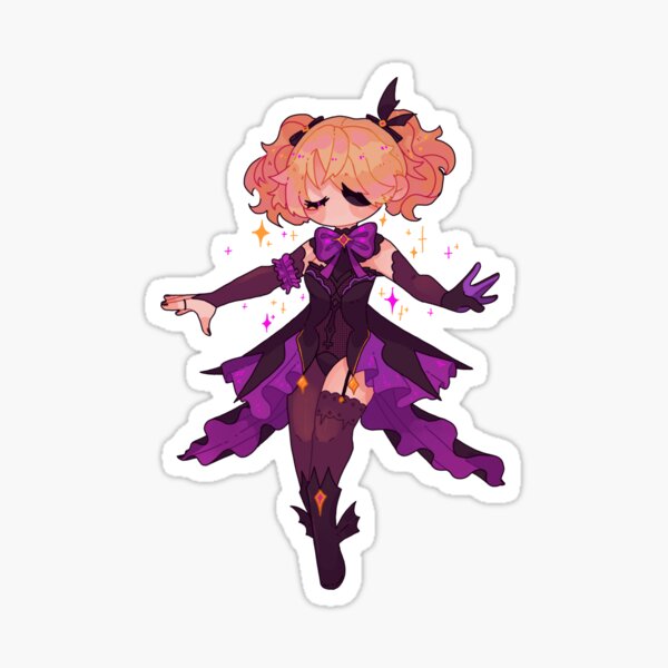 "Fischl - Genshin Impact" Sticker for Sale by MadE3E | Redbubble