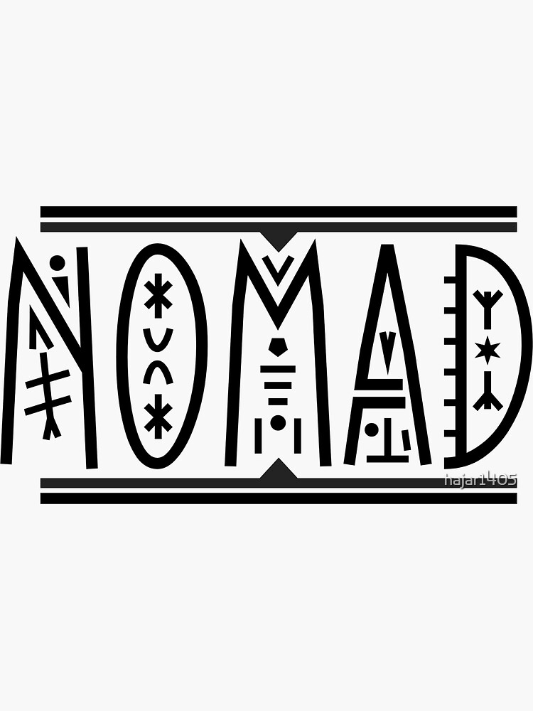 "NOMAD" Sticker for Sale by hajar1405 | Redbubble