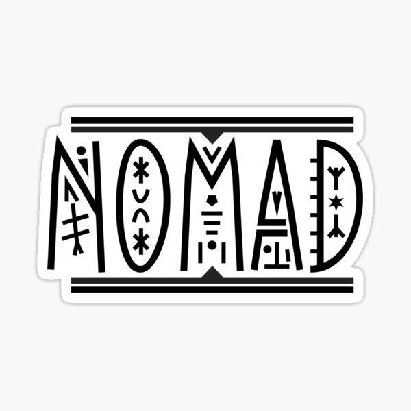 "NOMAD" Sticker for Sale by hajar1405 | Redbubble