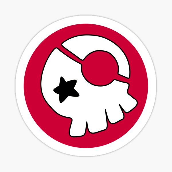 "Rebuild Evangelion Asuka's cap skull badge / ヱヴァンゲリヲン新劇場版" Sticker for ...
