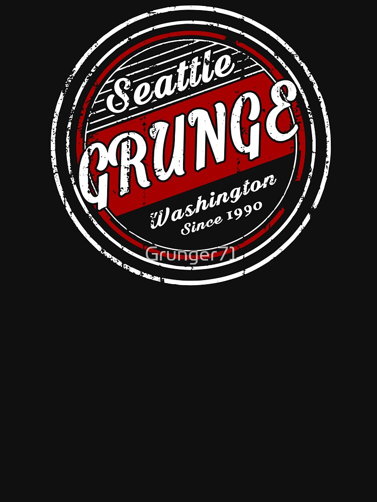 "Seattle Grunge" T-shirt for Sale by Grunger71 | Redbubble | nirvana t ...