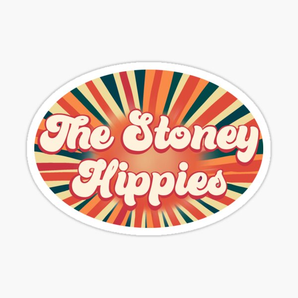 "The Stoney Hippies logo" Sticker by StoneyHippie | Redbubble