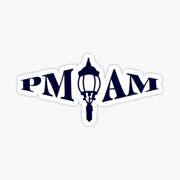 "PM to the AM Lamppost" Sticker by DaltonYates | Redbubble