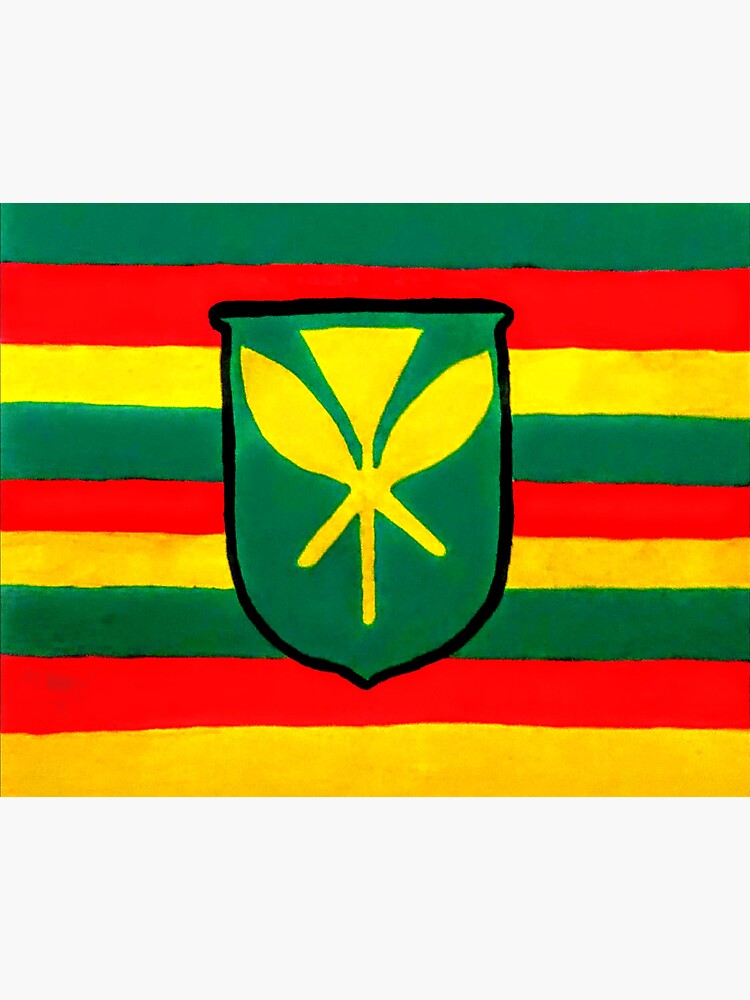 "Kanaka Flag" Sticker for Sale by arose-art | Redbubble