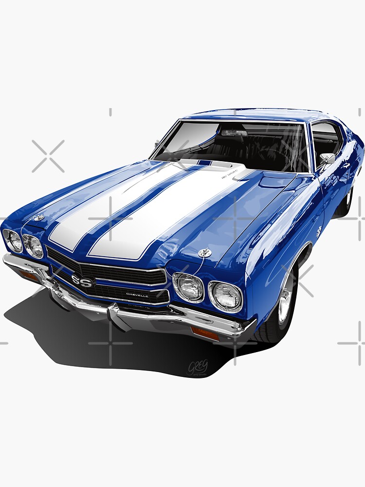 "1970 Chevelle SS" Sticker for Sale by gregspradlin | Redbubble