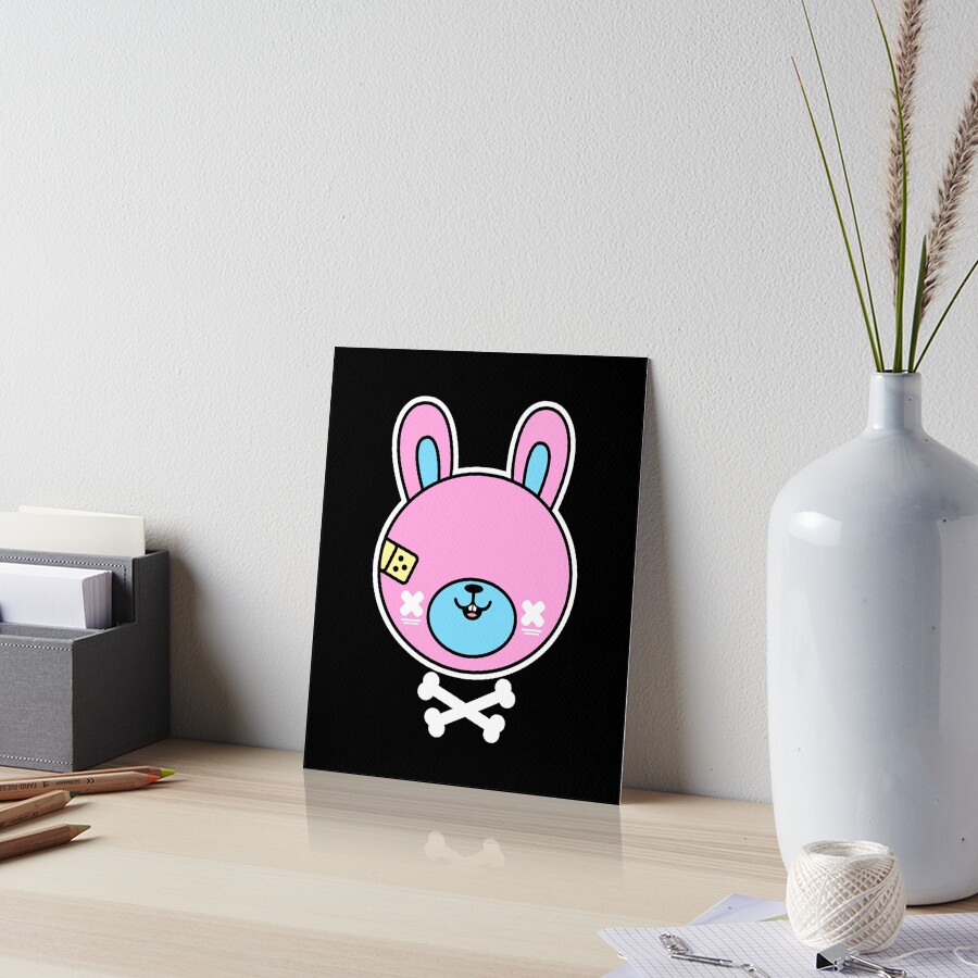 "Cute Kawaii Goth Bunny Creepy Pastel Goth Clothing" Art Board Print by ...