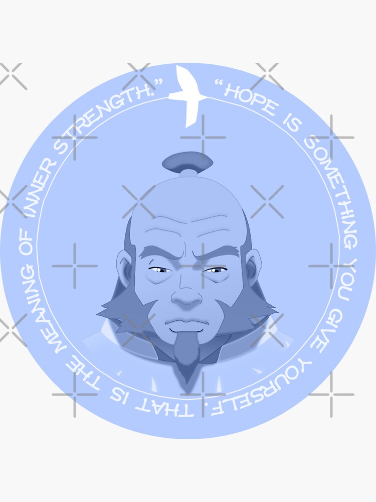 "Uncle Iroh Quote- Avatar: The Last Airbender" Sticker for Sale by ...