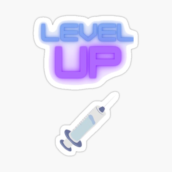 "Vaccine Level Up" Sticker for Sale by snackviews | Redbubble