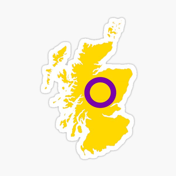 "Intersex Pride Map of Scotland" Sticker for Sale by ScotsPride | Redbubble