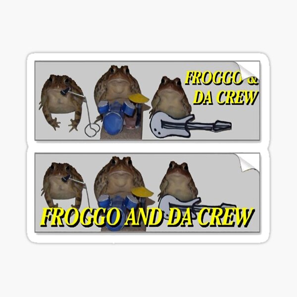 "froggo and da crew bumper Sticker" Sticker for Sale by PettittLisa ...