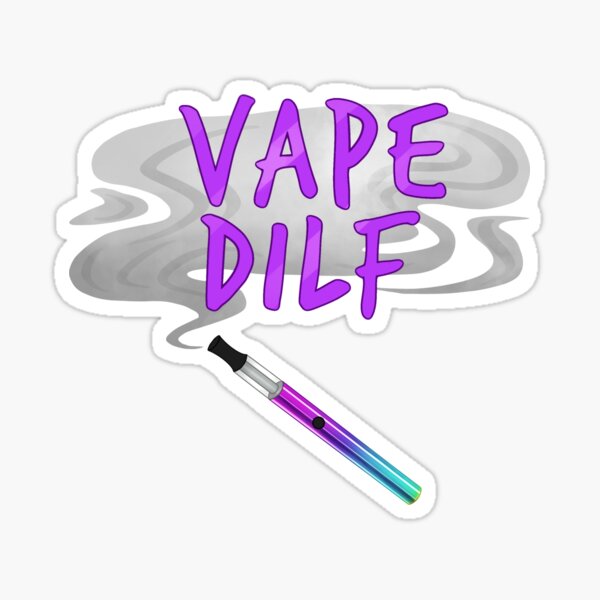 "This DAD LOVES to VAPE" Sticker by grayasher | Redbubble