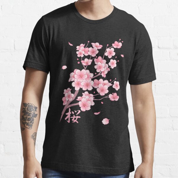 "Falling Sakura Cherry Blossom" T-shirt for Sale by arterialmotive ...